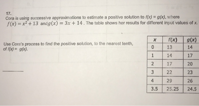Solved Cora Is Using Successive Approximations To Estimate A