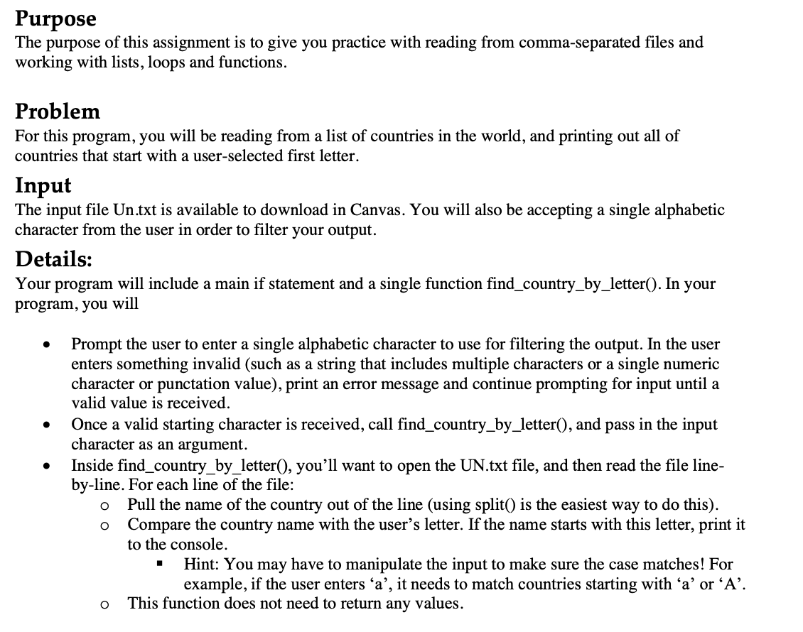 Solved Purpose The Purpose Of This Assignment Is To Give You 6514