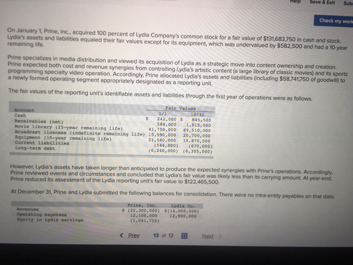 Solved Help Save & Exit Sub Check my work On January 1, | Chegg.com