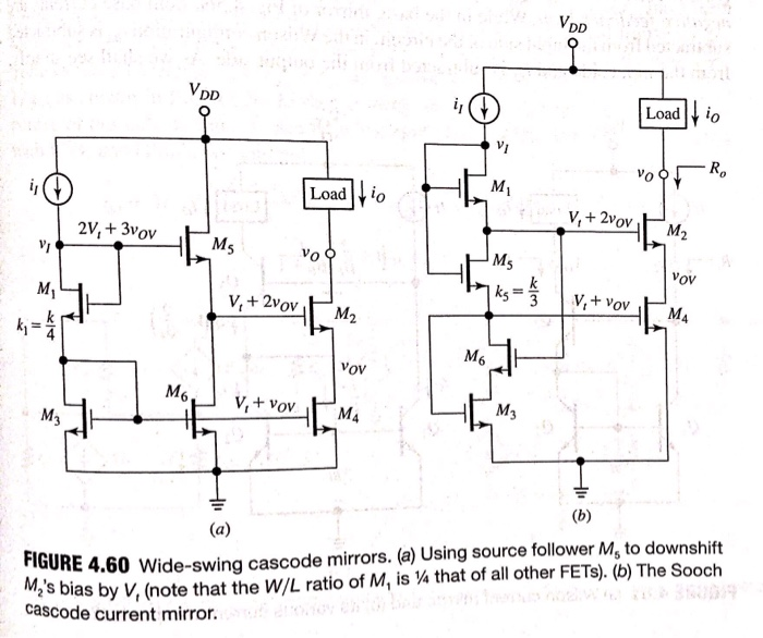Solved 4.73 The Sooch current mirror of Fig. 4.60b utilizes | Chegg.com