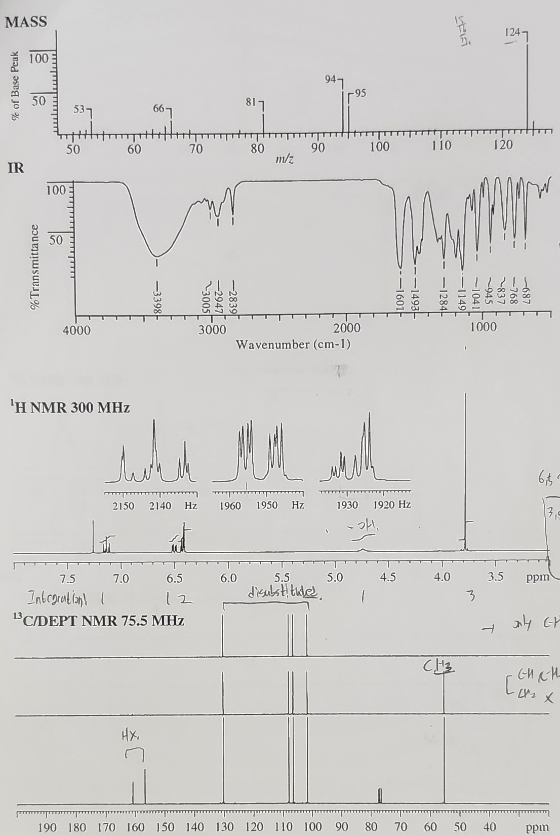 Solved This compound has the formula C7H8O2. ﻿Find the | Chegg.com