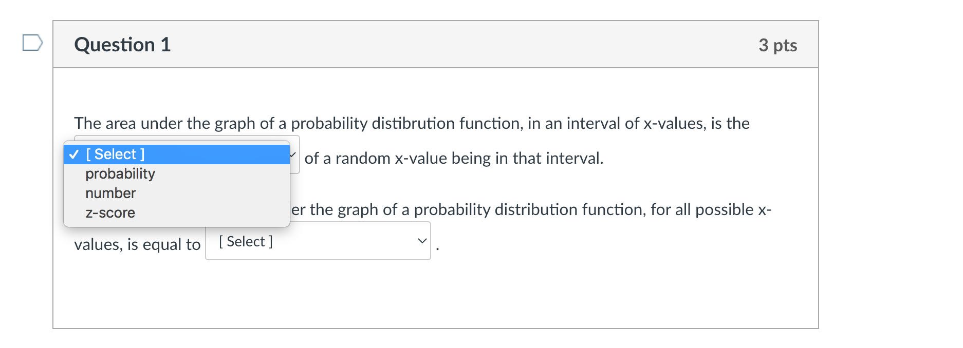 Solved The area under the graph of a probability | Chegg.com