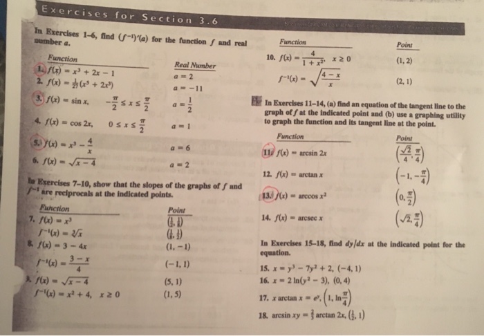 Solved Exercises for Section 3.6 In Exercises 1-6, And | Chegg.com