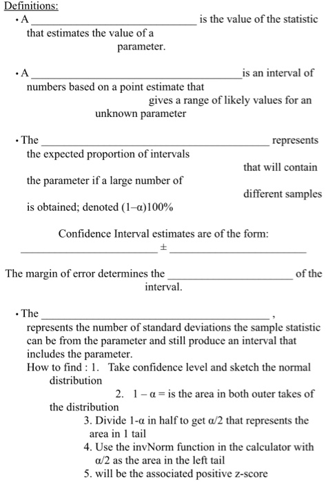 Solved Definitions: is the value of the statistic A that | Chegg.com