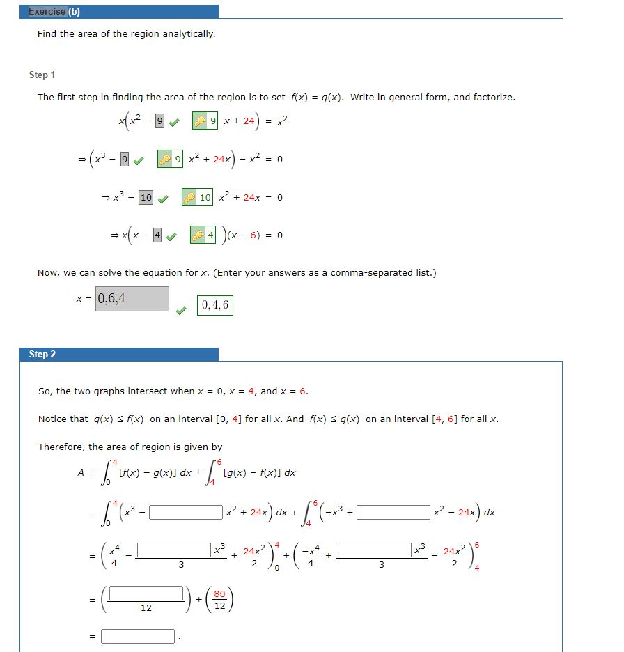 Solved Exercise (b) Find the area of the region | Chegg.com