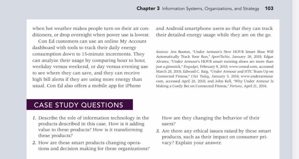 Solved Chapter 3 Information Systems, Organizations, and | Chegg.com