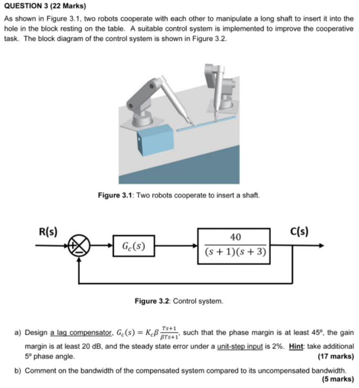 Solved QUESTION 3 (22 Marks) As shown in Figure 3.1, two | Chegg.com