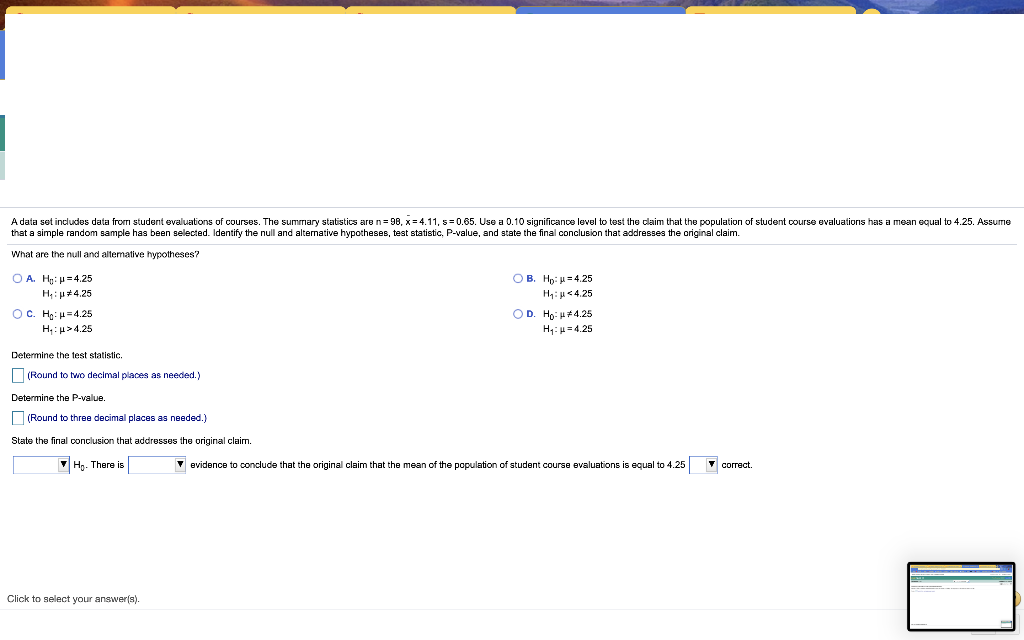 Solved A data set includes data from student evaluations of | Chegg.com