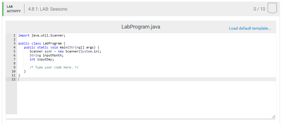 Solved: 48 Lab Seasons Write Program Takes Date Input Outp