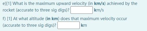 Solved A super-cool vertical rocket of initial mass m0 ' m−0 | Chegg.com