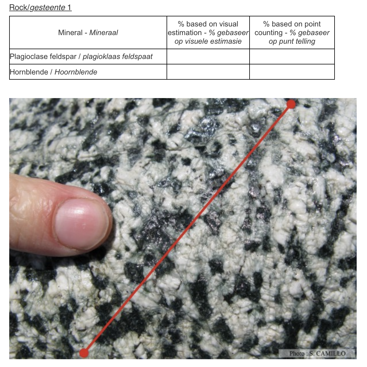 Solved QUESTION: Point counting 2For each of the two rock | Chegg.com