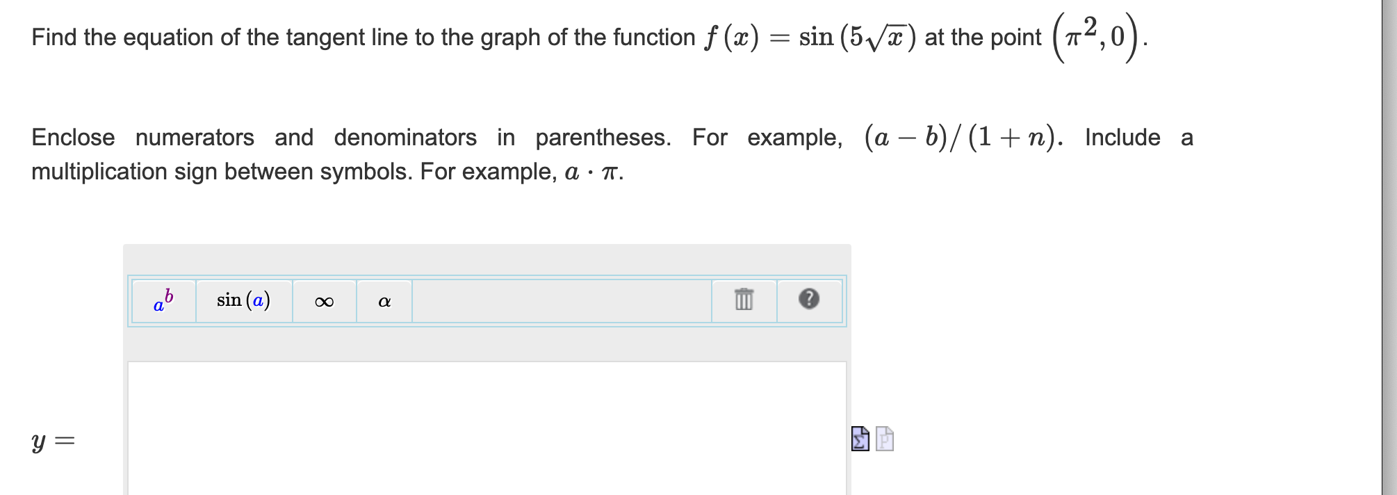 Solved Find the equation of the tangent line to the graph of | Chegg.com