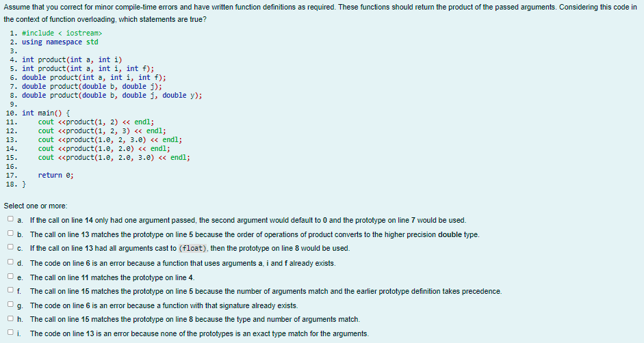Solved Assume that you correct for minor compile-time errors | Chegg.com