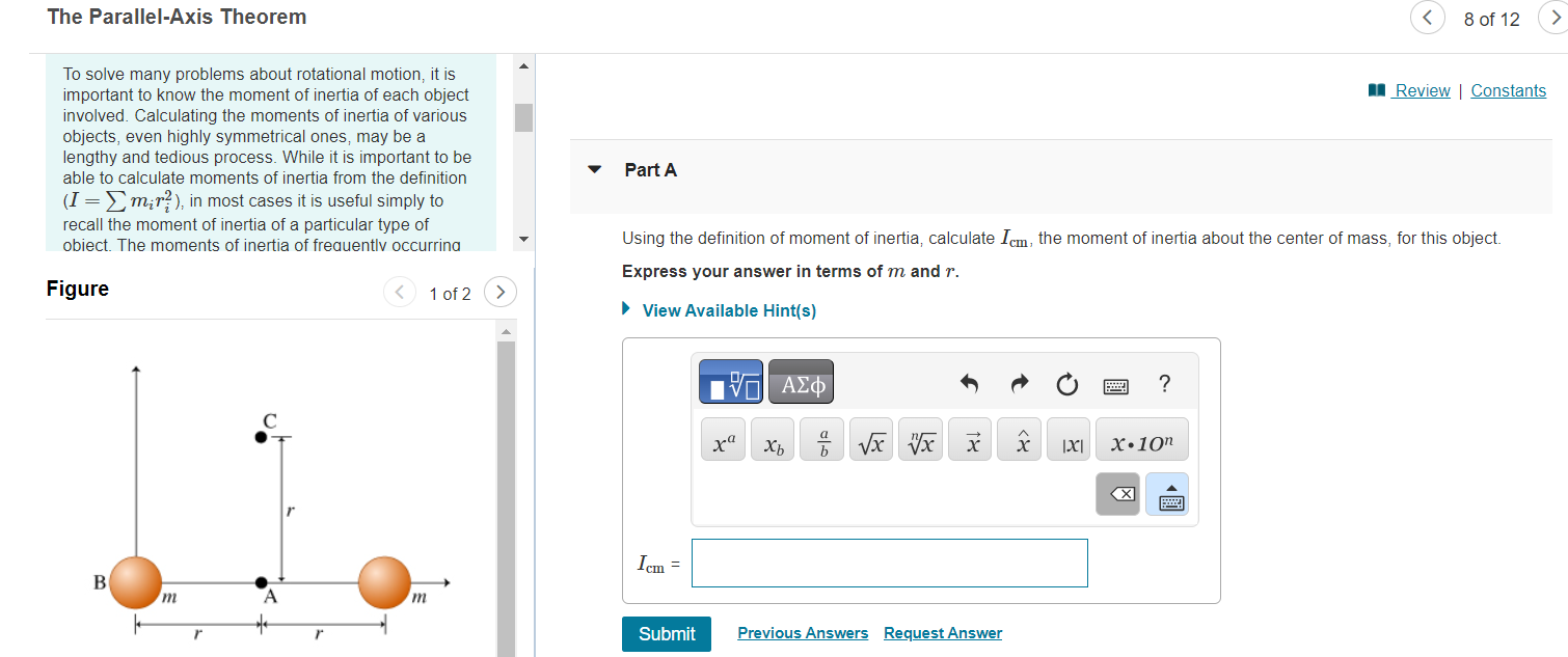 Solved To solve many problems about rotational motion, it is | Chegg.com