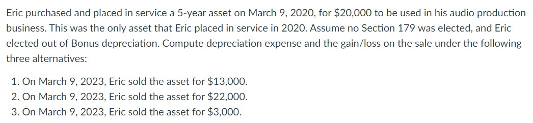 Solved Hello, please show answers for each of the three | Chegg.com