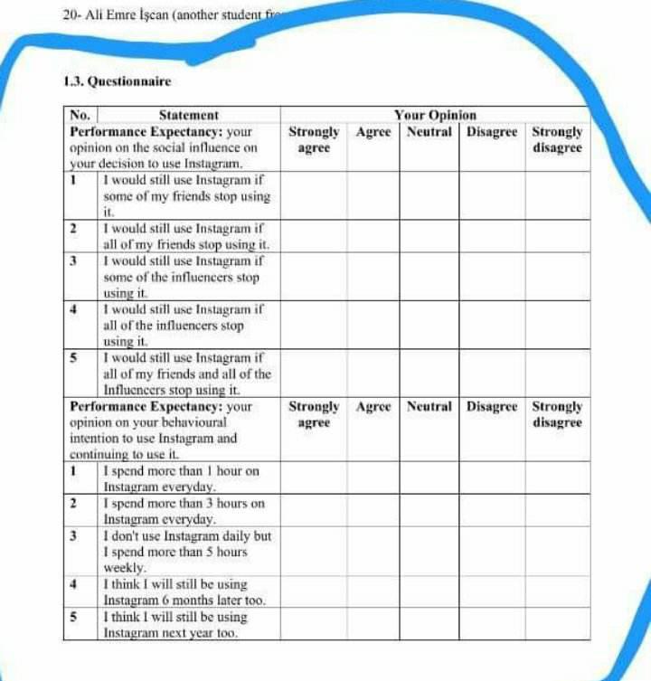 Solved 1.3. Questionnaire | Chegg.com