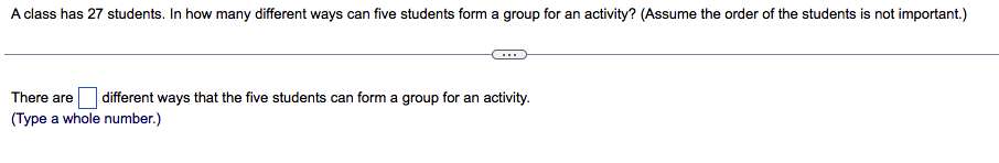 Solved A class has 27 students. In how many different ways | Chegg.com