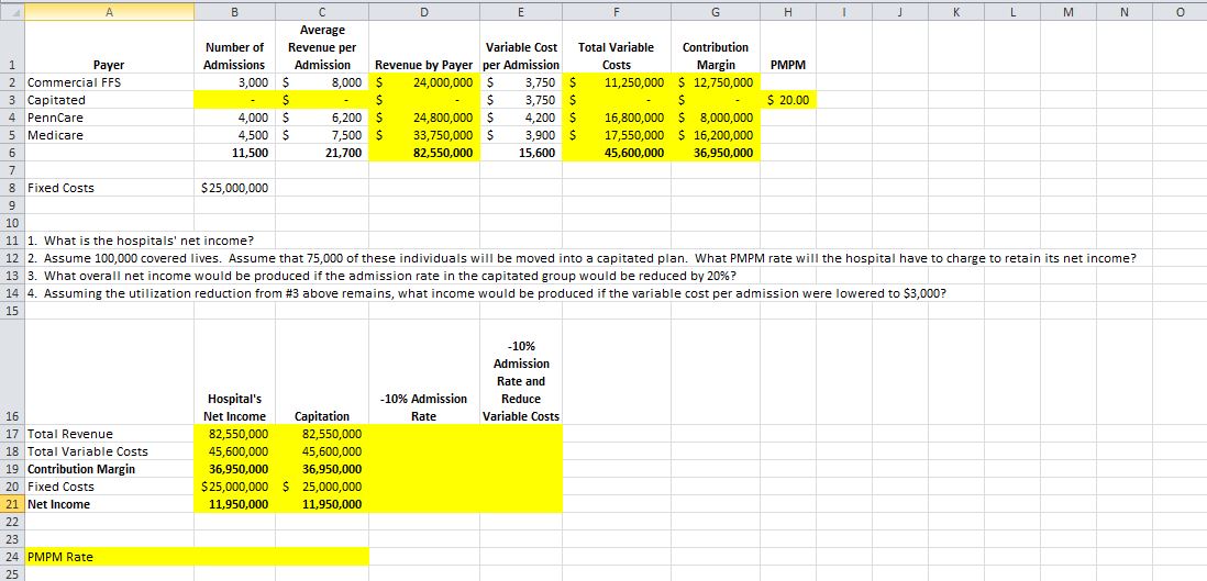 Kindly show in Excel sheet, formula and screenshot. | Chegg.com