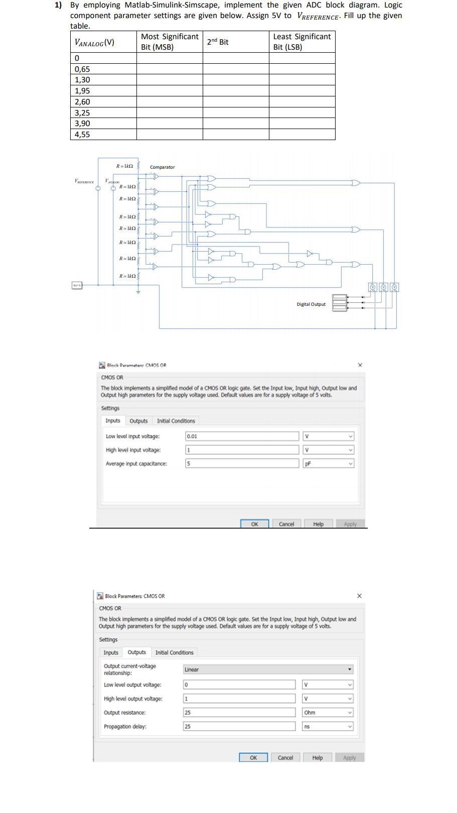 1) By employing Matlab-Simulink-Simscape, implement | Chegg.com