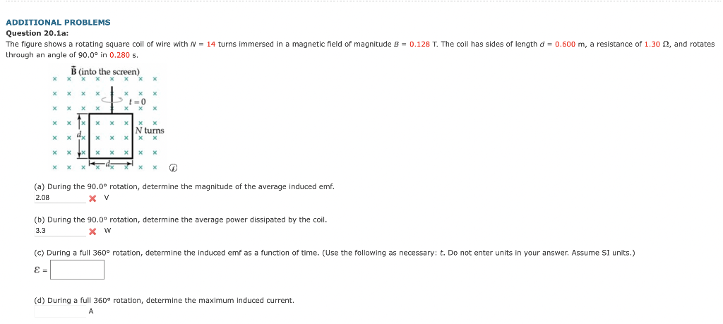 Solved DDITIONAL PROBLEMS unestion 20.1a: he figure shows a | Chegg.com Solved DDITIONAL PROBLEMS unestion 20.1a: he figure shows a | Chegg.com