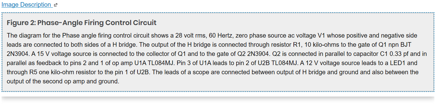 STEP 2: Thyristor Phase-Angle Firing 1. Given the | Chegg.com