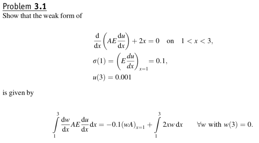 Solved Problem from Book (Jacob Fish, Ted Belytschko A First | Chegg.com