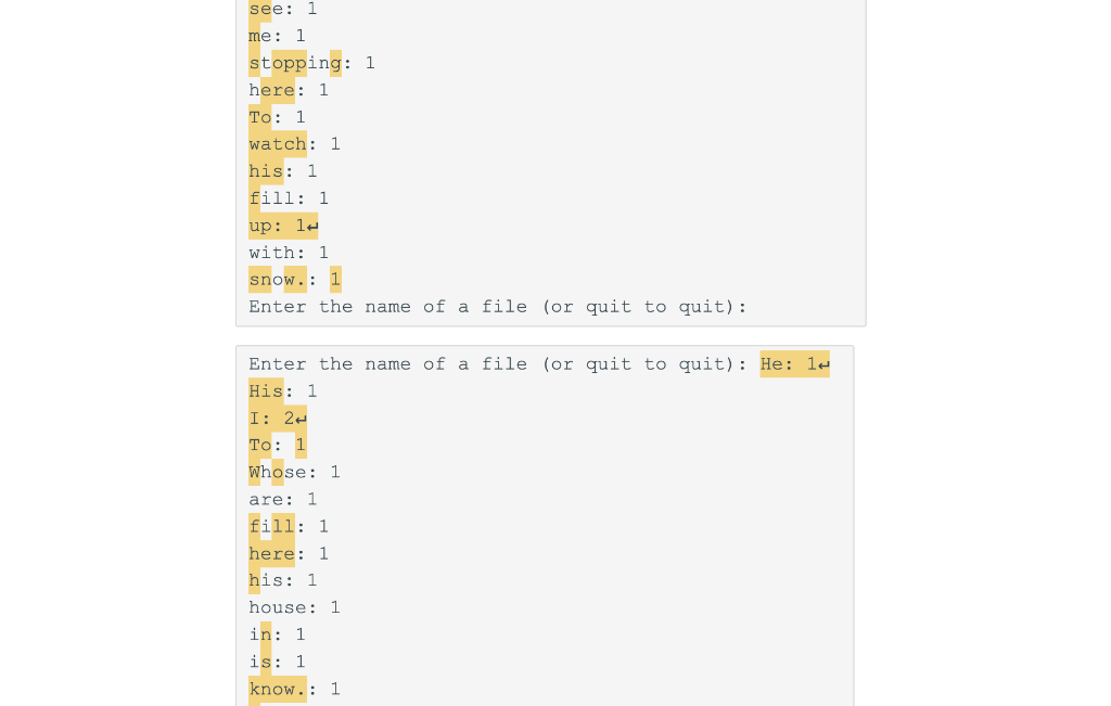 Solved 8.6 LAB: Modify Dictionary to count words A useful | Chegg.com