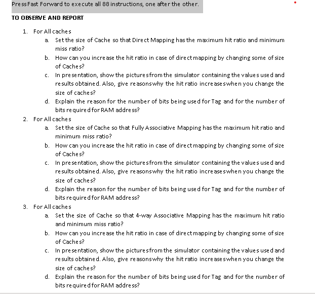 Solved Press Fast Forward to execute all 88 instructions, | Chegg.com