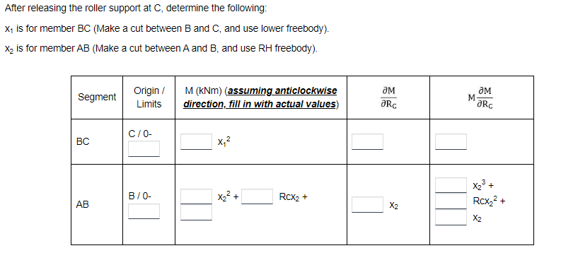 Solved For the frame shown below, q=mkN/m. a) Determine the | Chegg.com