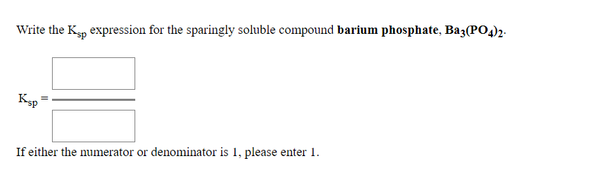 Solved Write the Ksp expression for the sparingly soluble | Chegg.com
