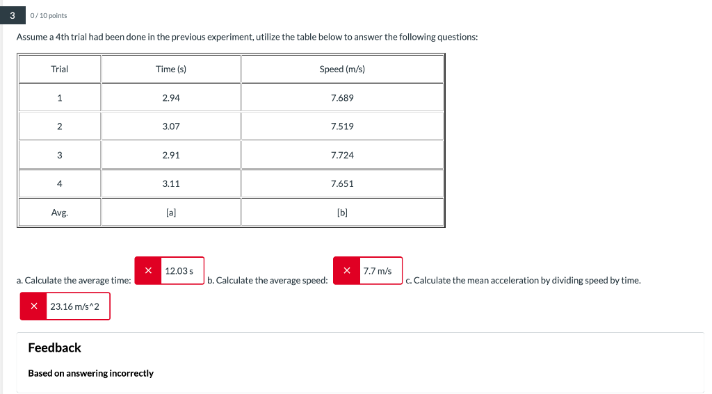 Solved Assume a 4th trial had been done in the previous | Chegg.com
