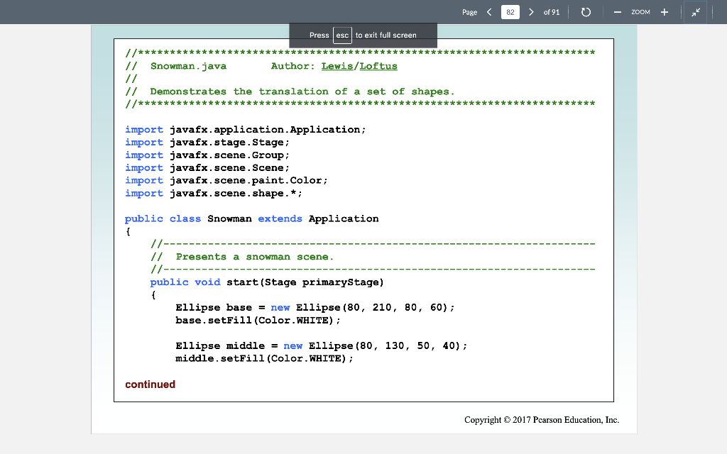 Using Eclipse, run the Snowman project presented | Chegg.com