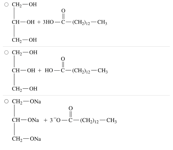Solved Give the products of the NaOH saponification of | Chegg.com