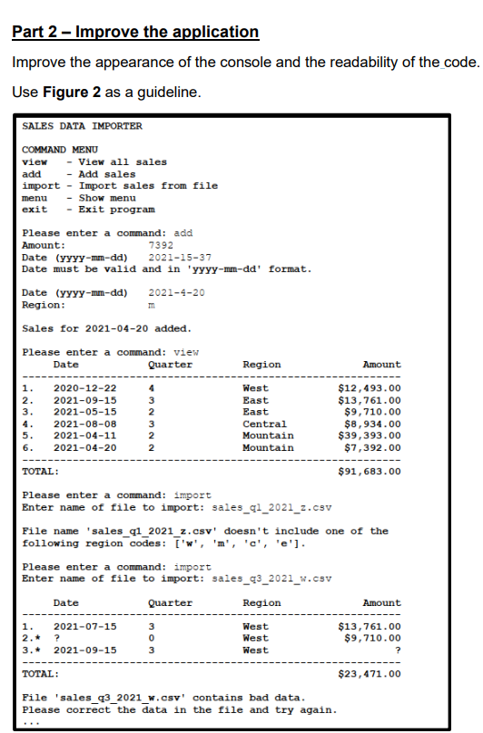 Solved A Python Programming (Technical Programming)Part 1 – | Chegg.com