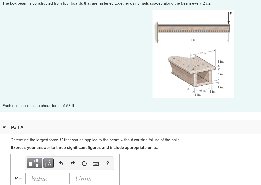Solved The box beam is constructed from four boards that are | Chegg.com