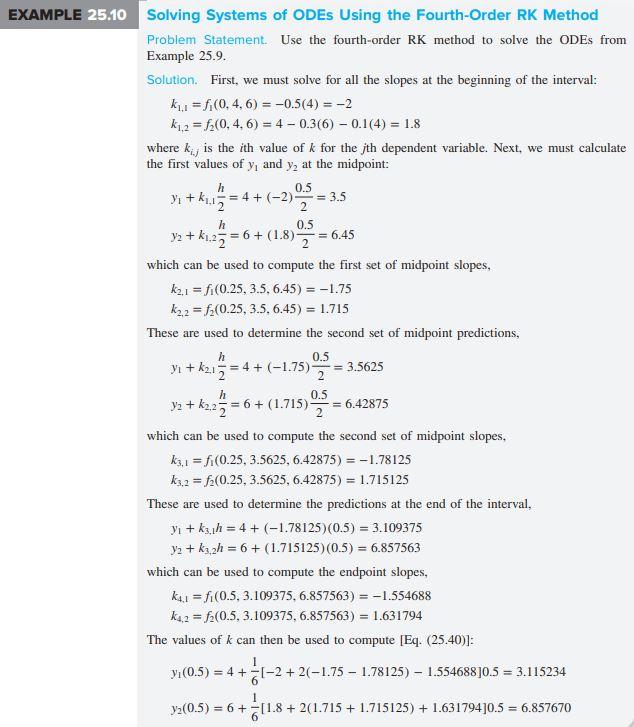 Please use the info from example 25.9, but use 4th | Chegg.com