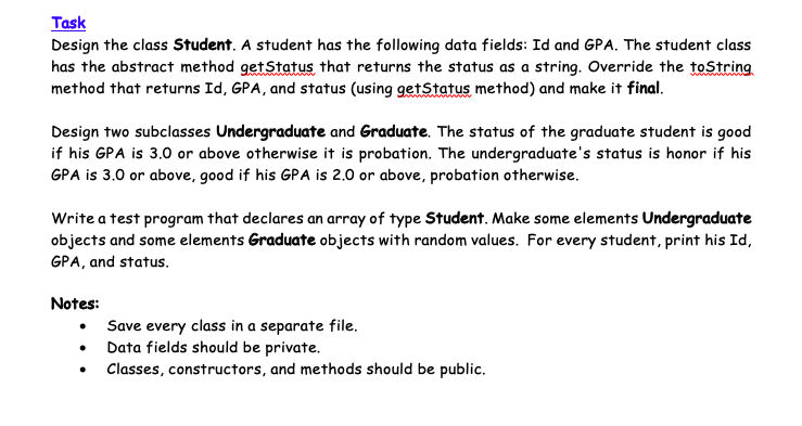 Solved Please Do The Following Tasks Using Java In A 
