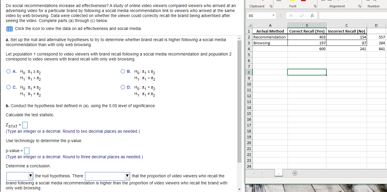 Solved Clipboard Font Alignment Number Do social | Chegg.com