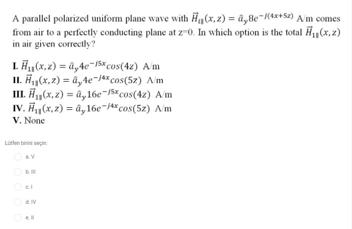 Solved A parallel polarized uniform plane wave with | Chegg.com
