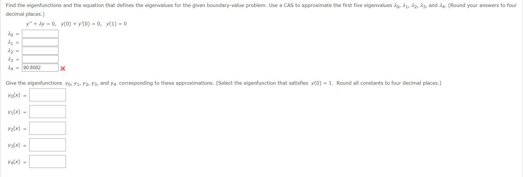 Solved Find the eigenfunctions and the equation that defines | Chegg.com