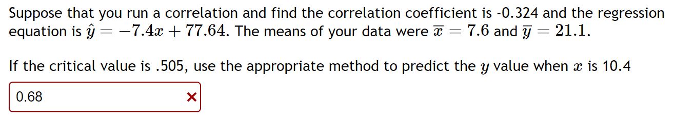 Solved Suppose that you run a correlation and find the | Chegg.com