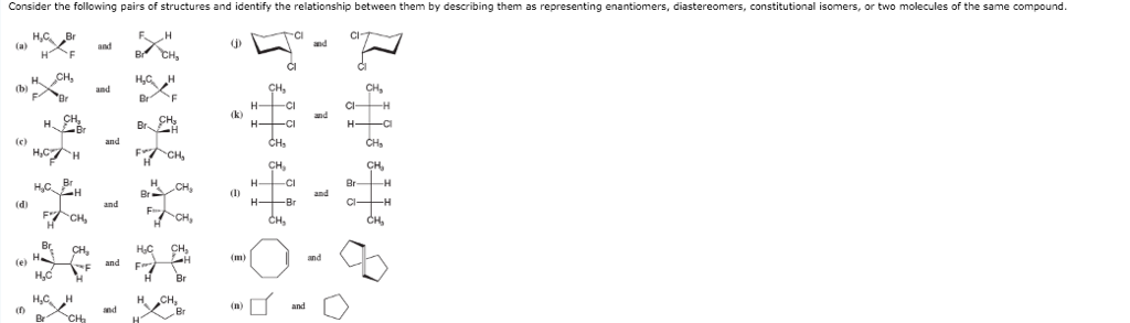 Solved Consider the following pairs of structures and | Chegg.com