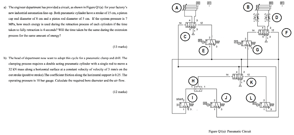 Solved AO A1 B a) The engineer department has provided a | Chegg.com