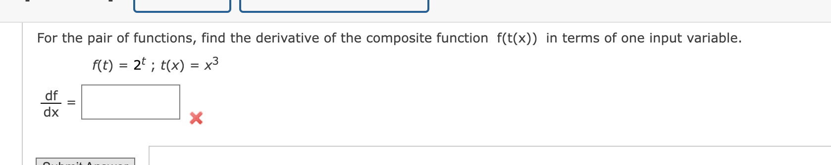 Solved For the pair of functions, find the derivative of the | Chegg.com
