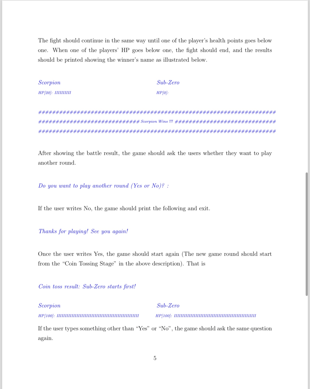 Solved GAME LOGIC:This game will be played by two players in | Chegg.com