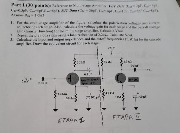 Solved Part I (30 points): Reference to Multi-stage | Chegg.com