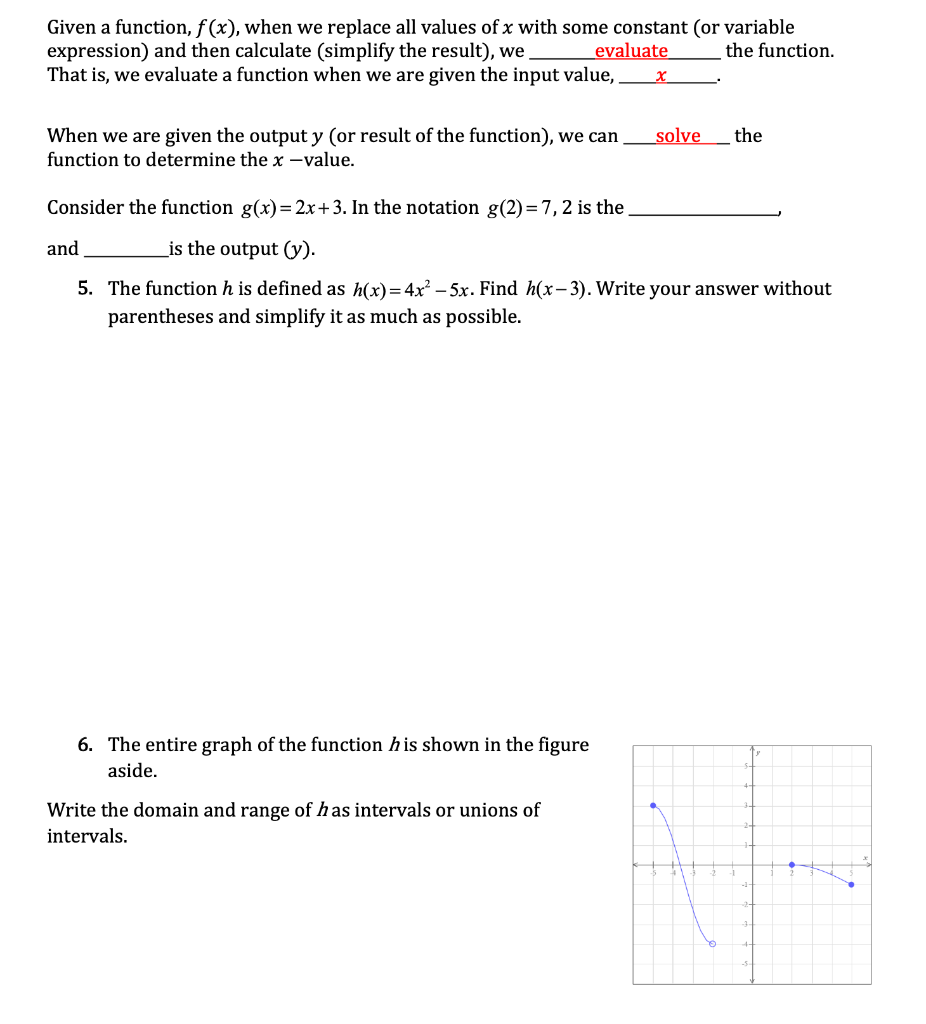 Solved Given a function, f(x), when we replace all values of | Chegg.com