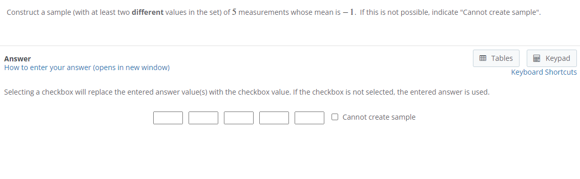 Solved Construct a sample (with at least two different | Chegg.com