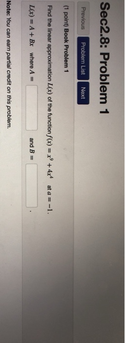 Solved Sec2.8: Problem 1 (1 point) Book Problem 1 Find the | Chegg.com