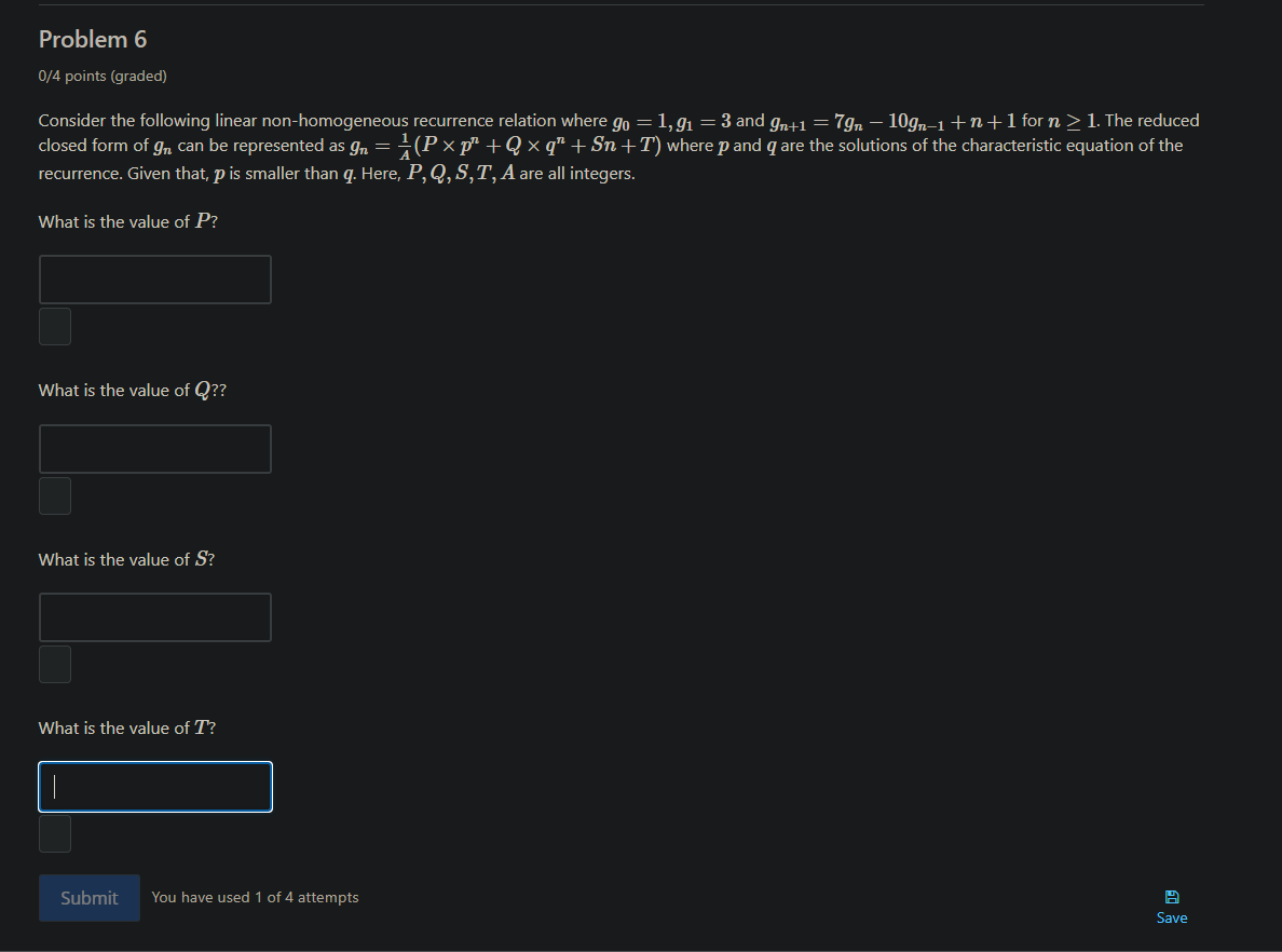 Solved Consider the following linear non-homogeneous | Chegg.com